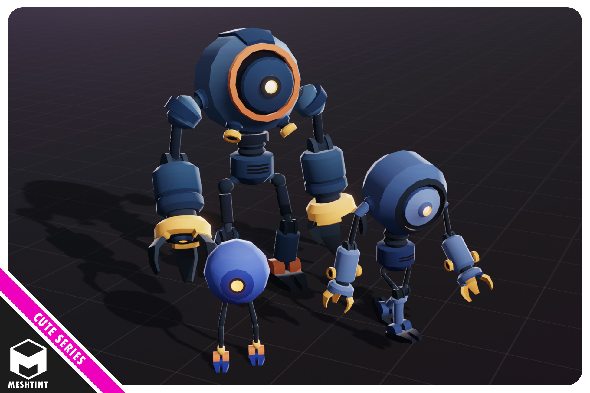 Tech Metal Tanker Robot Evolution Pack Cute Series | 3D Robots | Unity ...