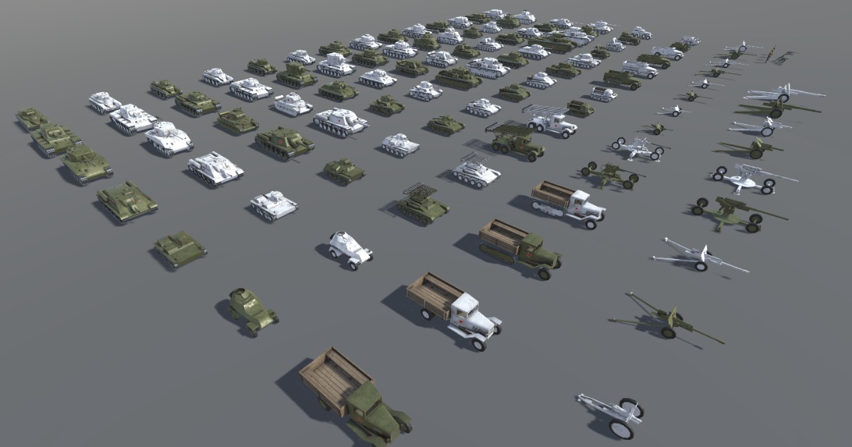 WW2 Russian Armed Forces | 3D Land | Unity Asset Store