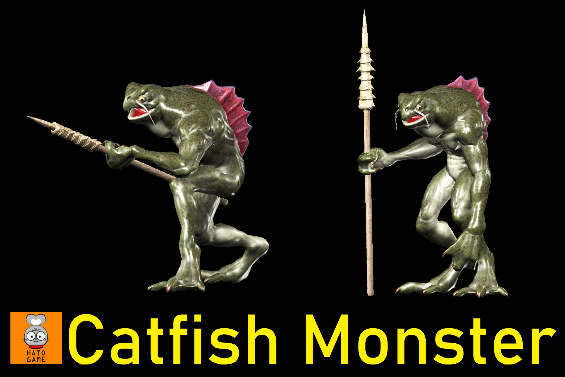 01_Monster: Catfish | 3D Creatures | Unity Asset Store