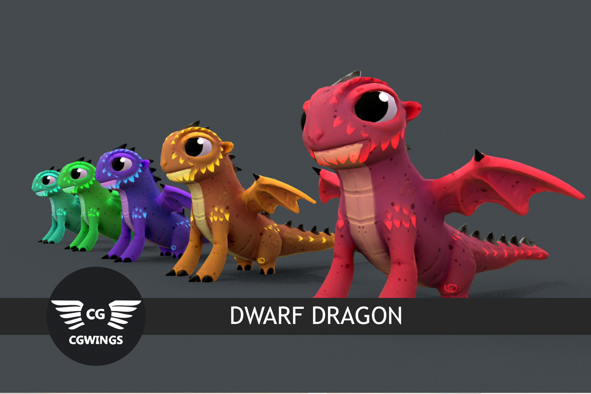 Dwarf Dragon | 3D Creatures | Unity Asset Store