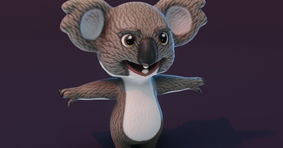 Cartoon Koala Animated 3D Model | Characters | Unity Asset Store