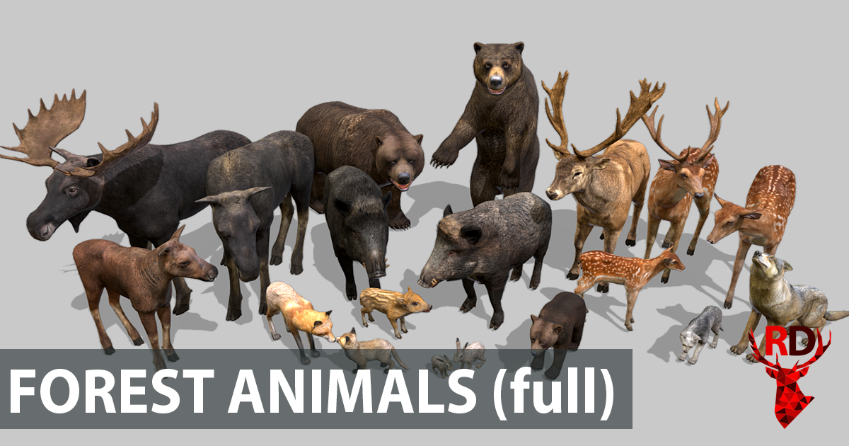 Forest animals | Characters | Unity Asset Store