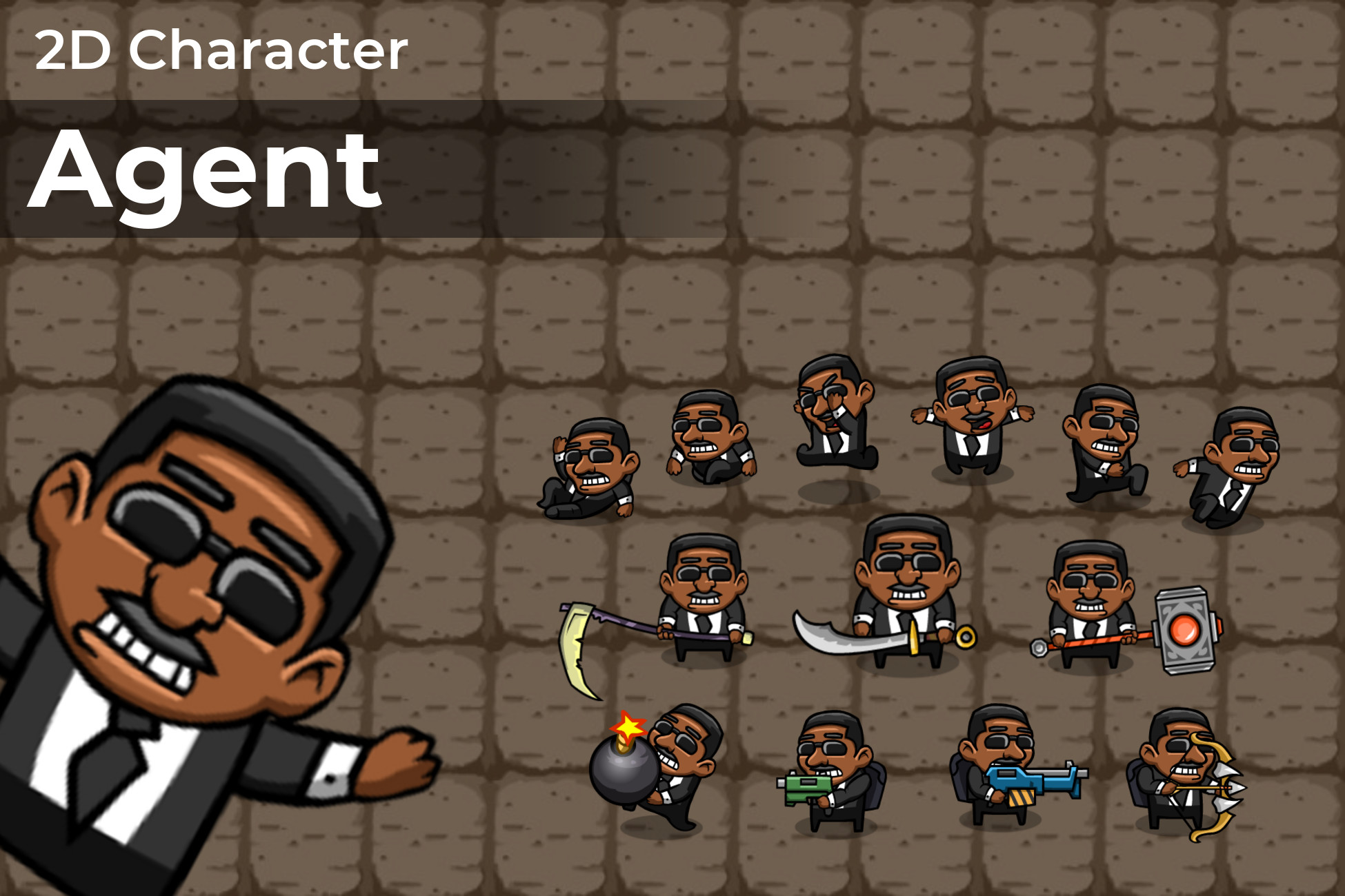 2D Character - Agent | 2D Characters | Unity Asset Store