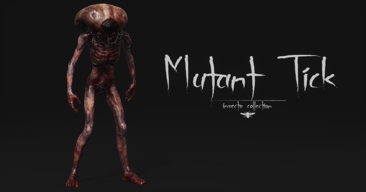 Mutant Tick - Horror Insects Collection | Characters | Unity Asset Store
