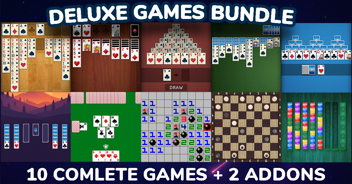 Deluxe Games Bundle (10 games + 2 addons) | Packs | Unity Asset Store