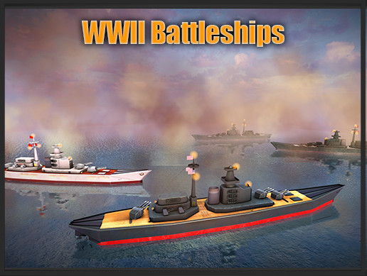 WWII Battleship Pack | 3D Characters | Unity Asset Store