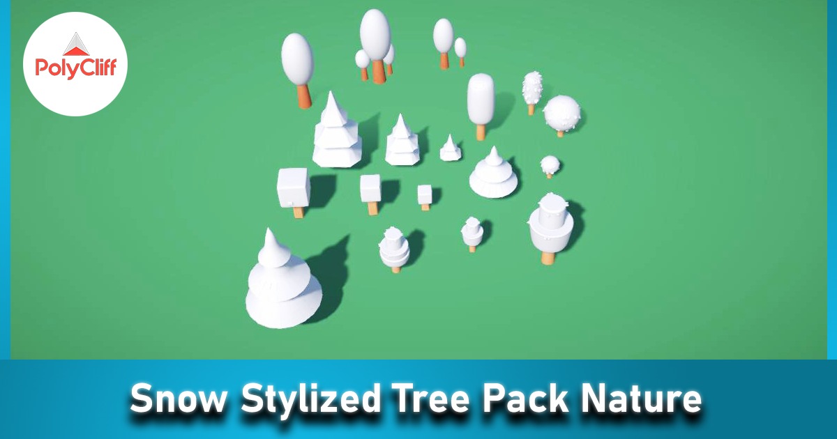 Snow Stylized Tree Pack Nature | 3D Trees | Unity Asset Store