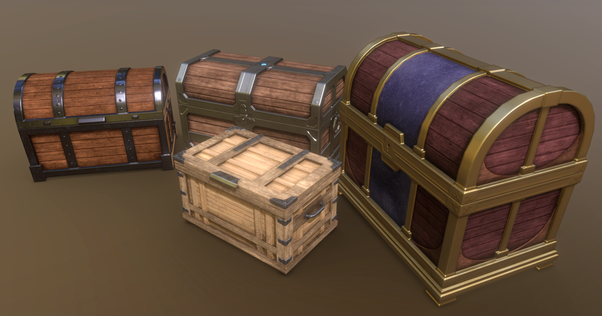 PackPro - Chests High Quality | 3D Furniture | Unity Asset Store