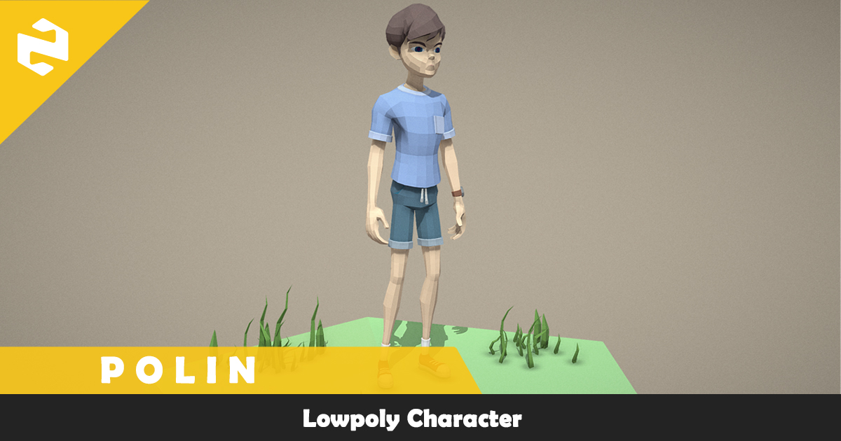 Lowpoly Character - Polin | 3D Humanoids | Unity Asset Store