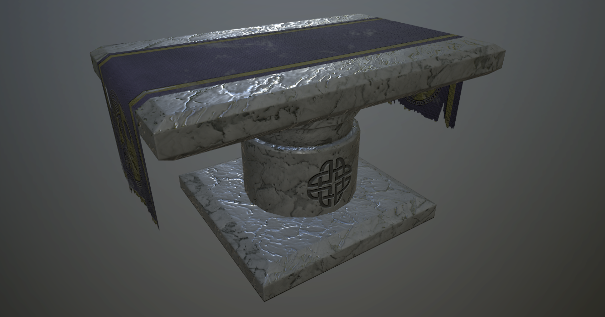 Stone table vol 3 | 3D Interior | Unity Asset Store