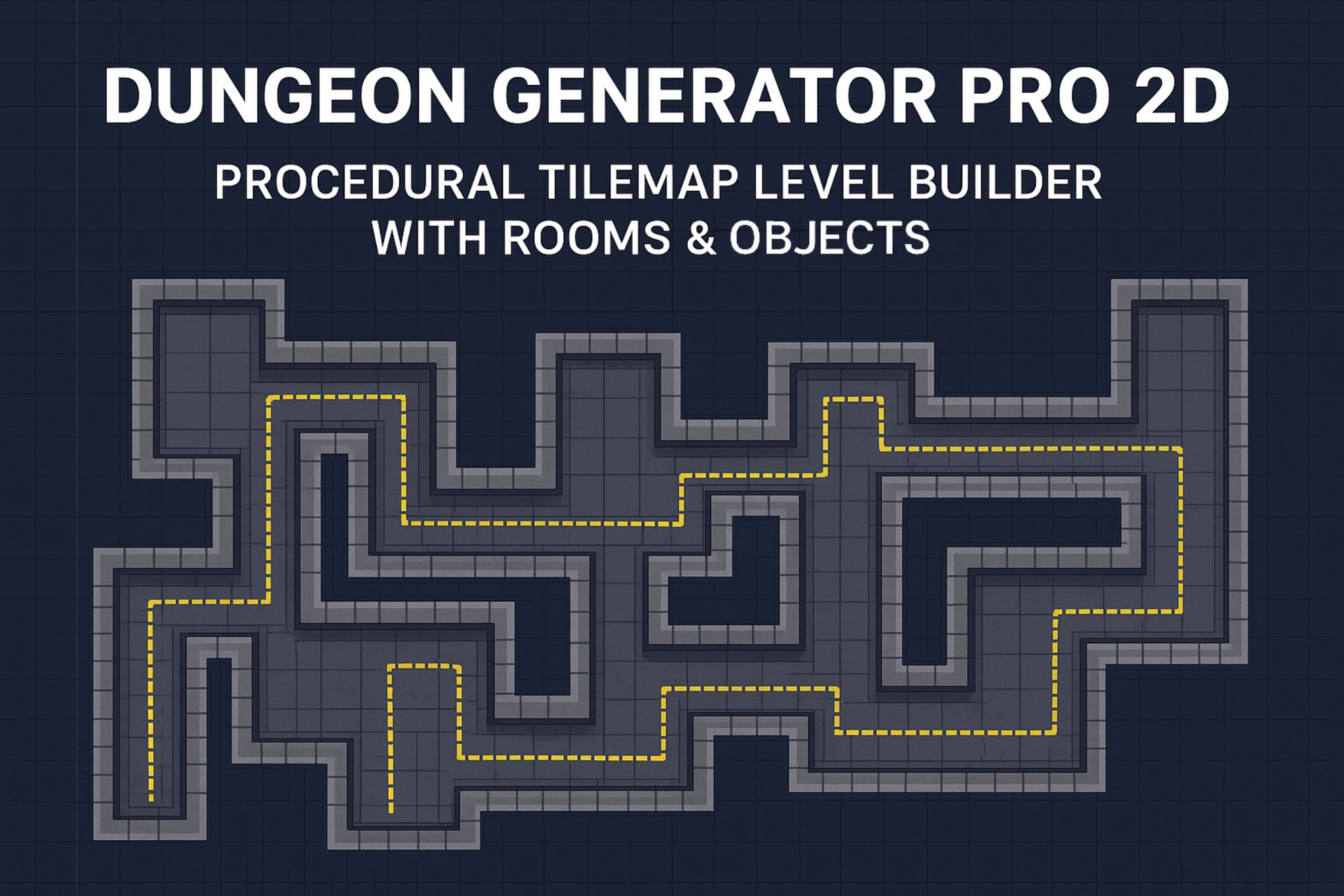 Dungeon Generator Pro 2D – Procedural Tilemap Level Builder with Rooms & Objects | 关卡设计 | Unity ...