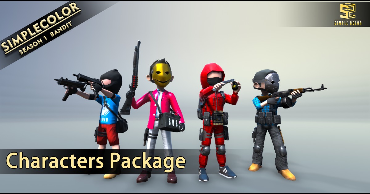 SS1_Bandit_CharactersPackage_PBR | 3D Characters | Unity Asset Store