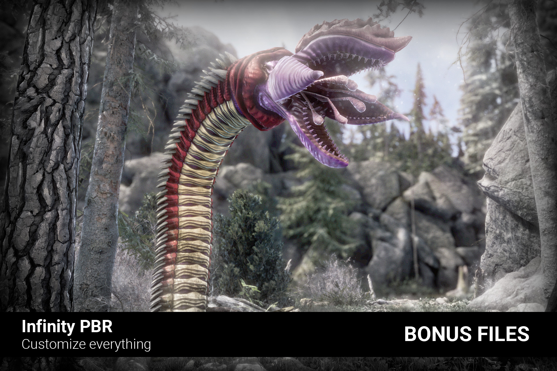 Giant Worm - Bonus Files 2 - Atavism Files | 3D 生物 | Unity Asset Store