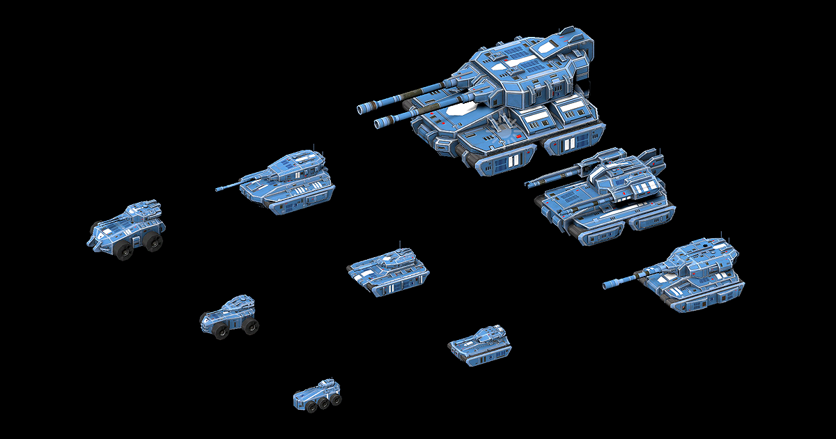 Scifi RTS Series: Tanks | 3D 汽车 | Unity Asset Store