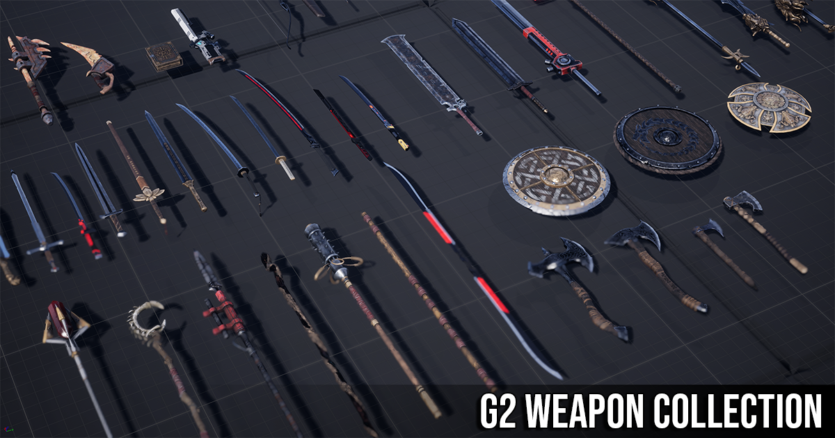 G2: Weapon Collection | 3D Weapons | Unity Asset Store