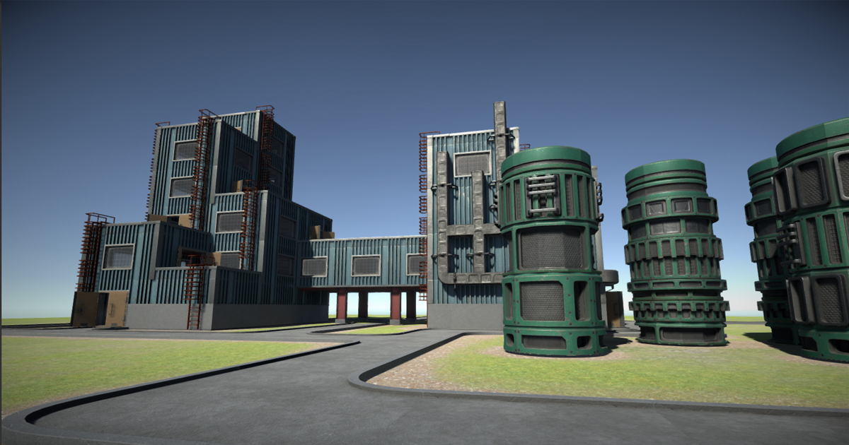 Modular factory environment A | 3D Industrial | Unity Asset Store