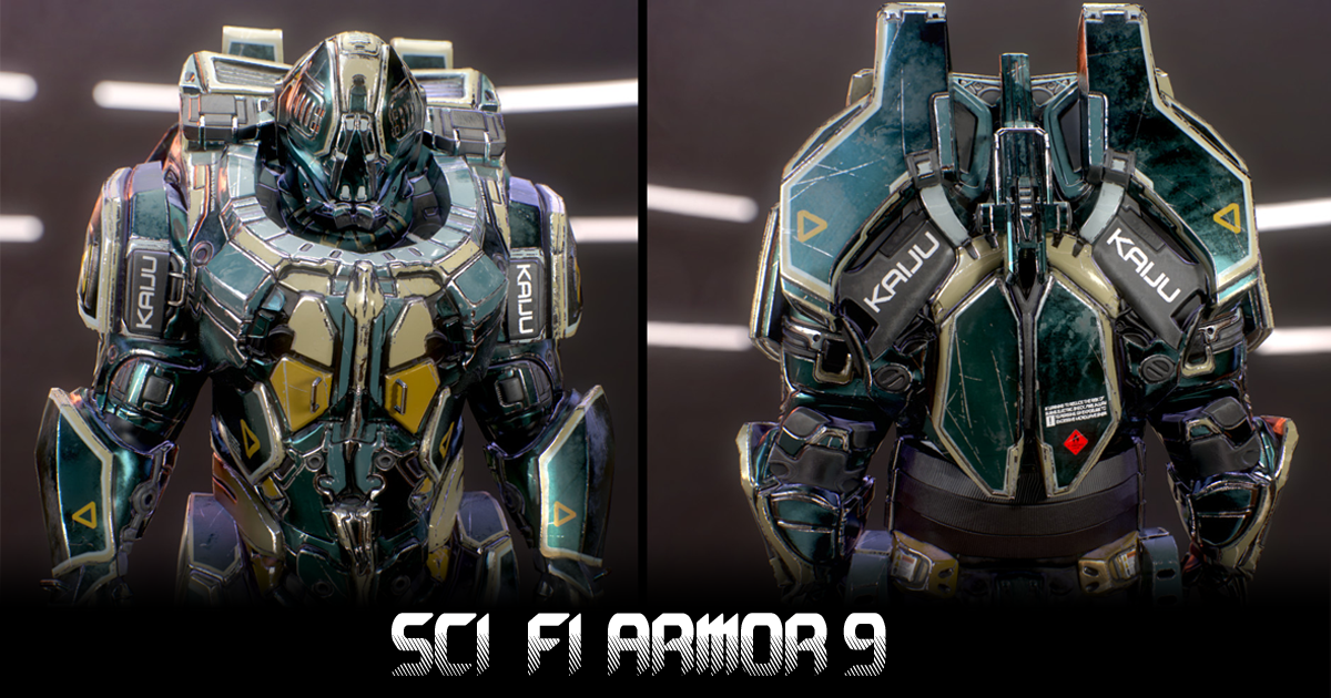 Sci-Fi Armor 9 | 3D 캐릭터 | Unity Asset Store