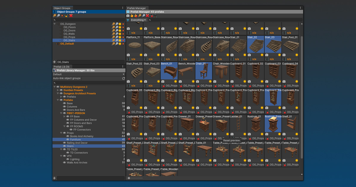 Prefab Manager Pro | 레벨 디자인 | Unity Asset Store