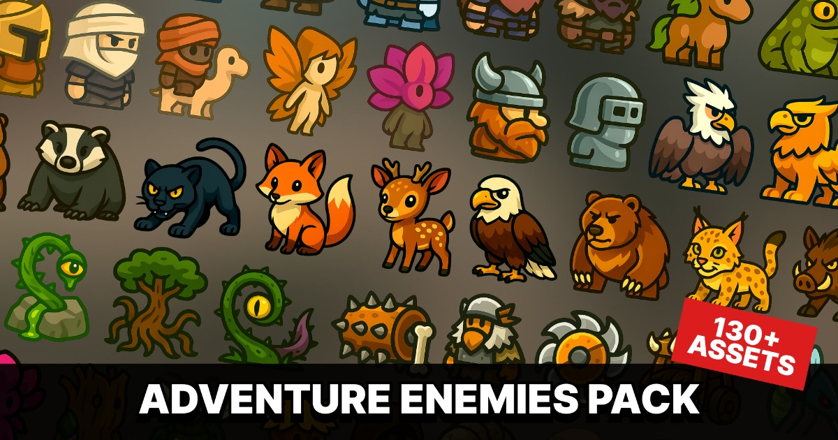 Fantasy Enemy Pack for RPG Adventure Roguelike Strategy Indie Games | 2D | Unity Asset Store