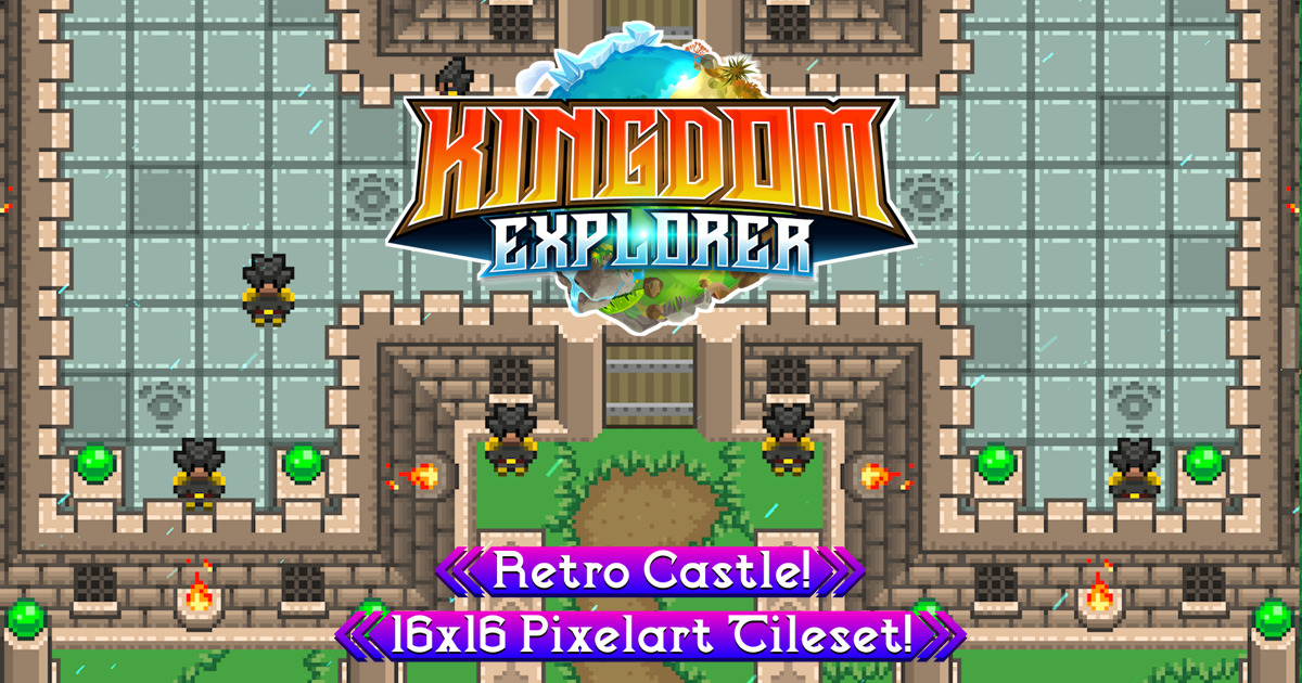 Retro Castle 16x16 Tileset - Kingdom Explorer | 2D Environments | Unity ...