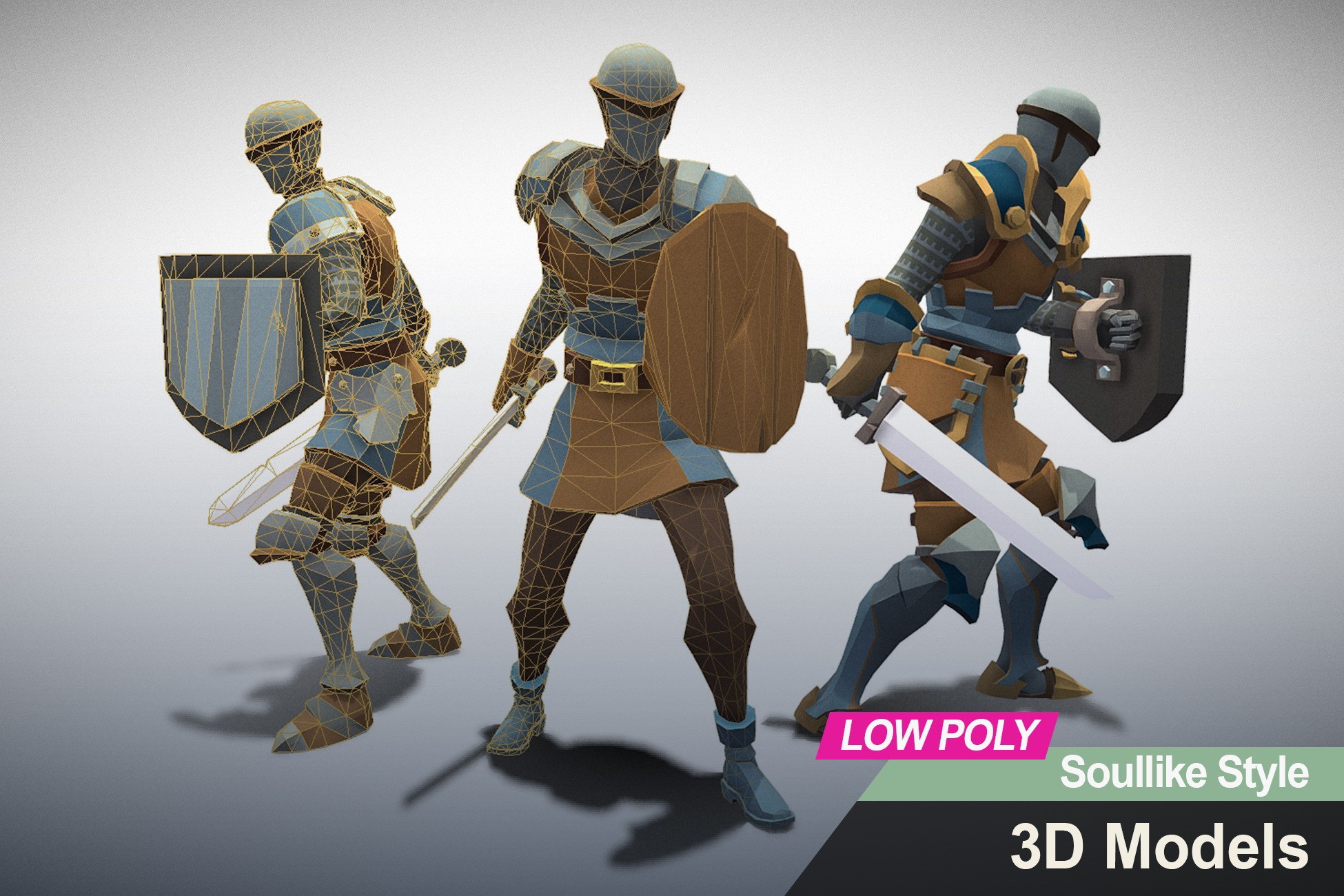 [Soullike Style] Swordman 3D Models | Characters | Unity Asset Store