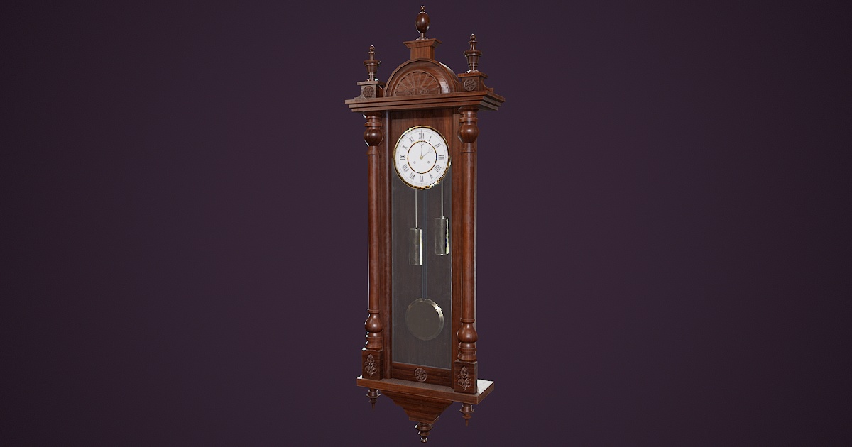 Antique Wall Clock | 3D 소품 | Unity Asset Store
