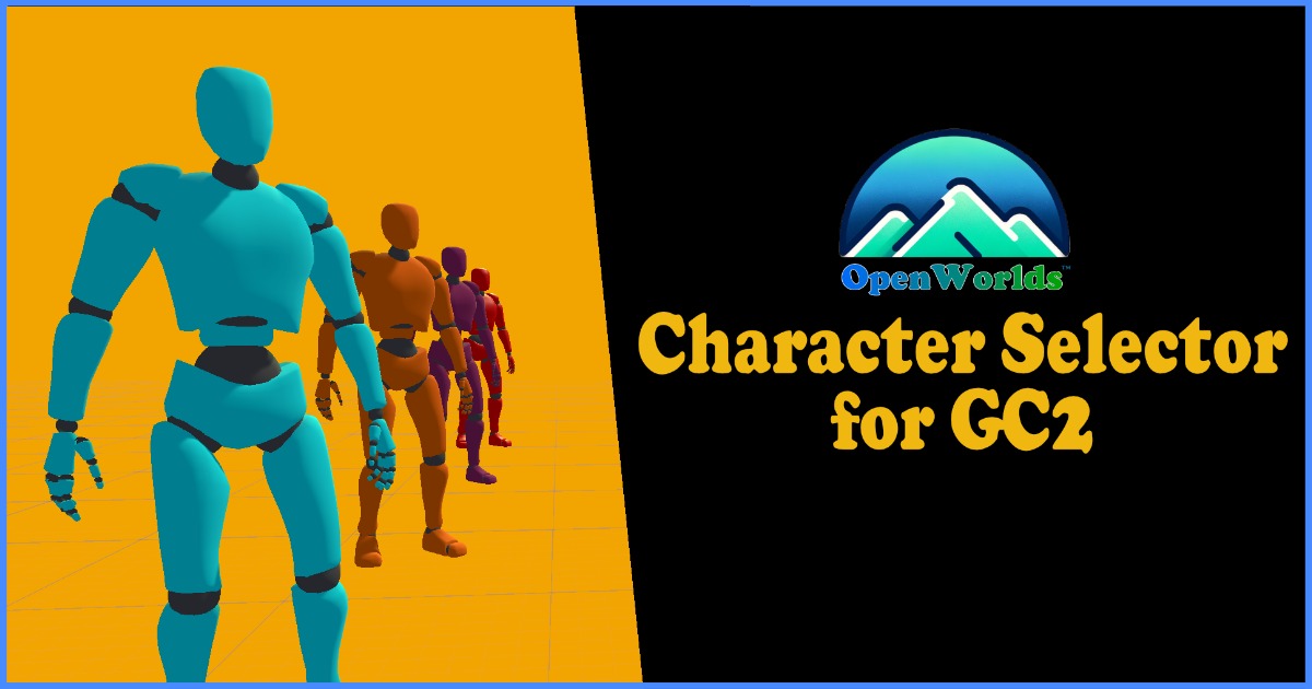 OpenWorlds Character Selector for Game Creator 2 | Game Toolkits | Unity Asset Store