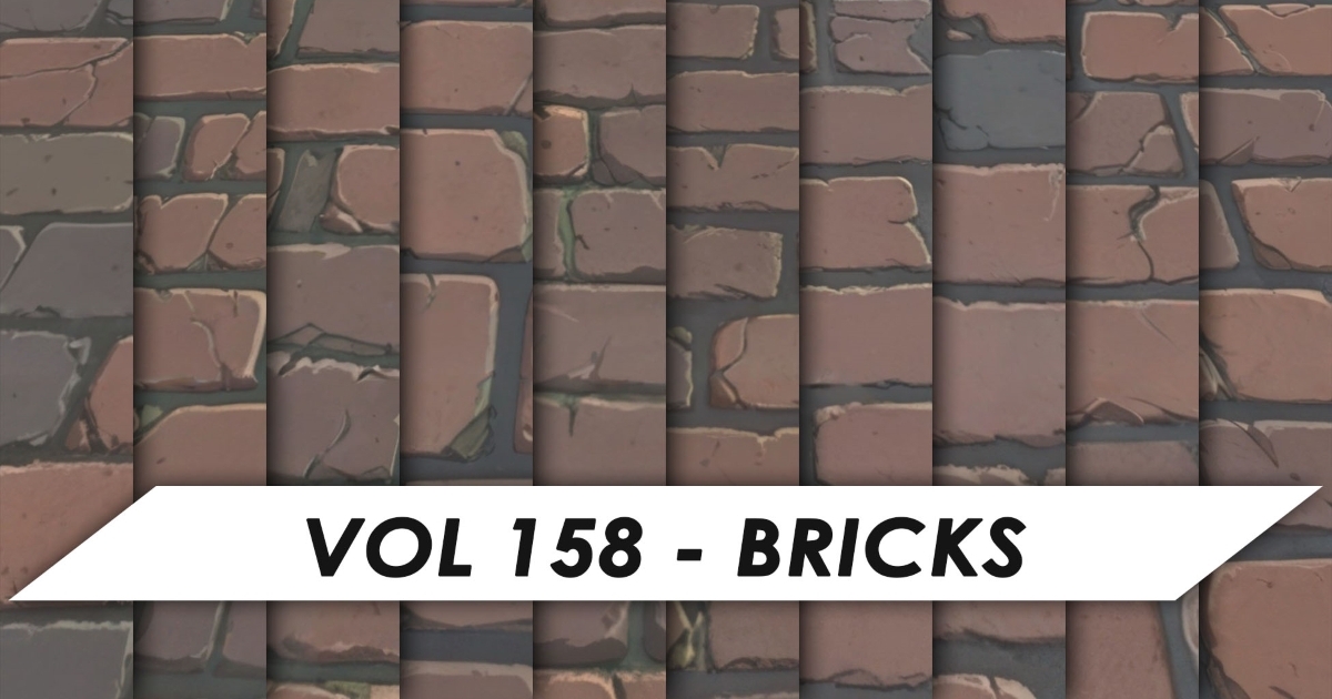 Stylized Textures - Vol 158 - Bricks | 2D Textures & Materials | Unity Asset Store