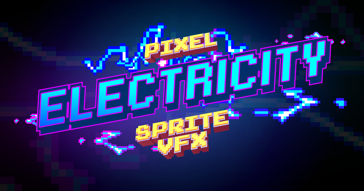 Pixel electricity VFX pack | 2D テクスチャ＆マテリアル | Unity Asset Store