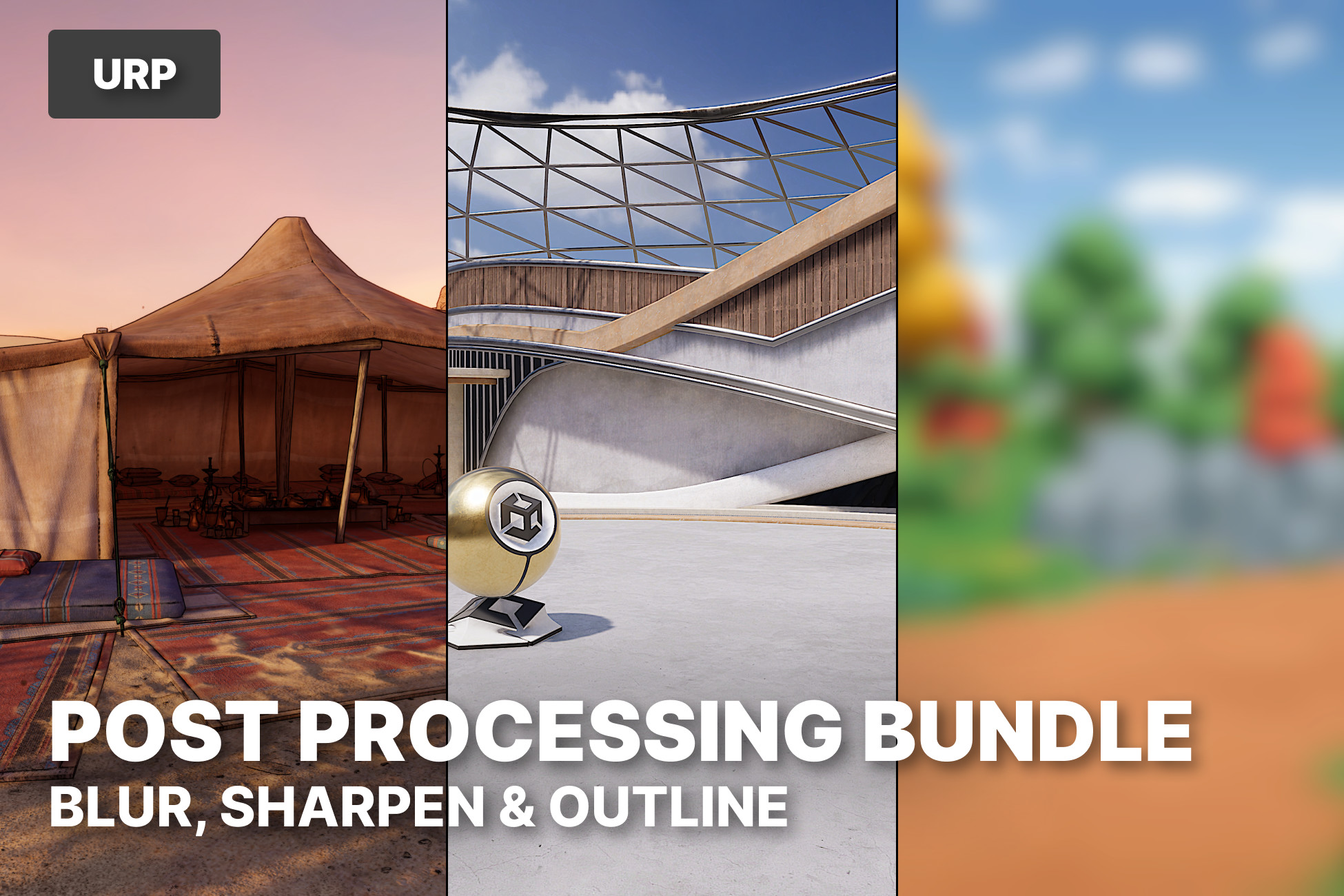 Post Processing Bundle - Blur, Sharpen & Outline for URP | 카메라 효과 | Unity Asset Store