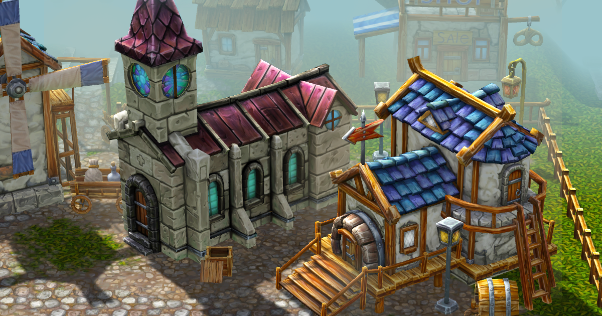 Hand_painted village | 3D Fantasy | Unity Asset Store