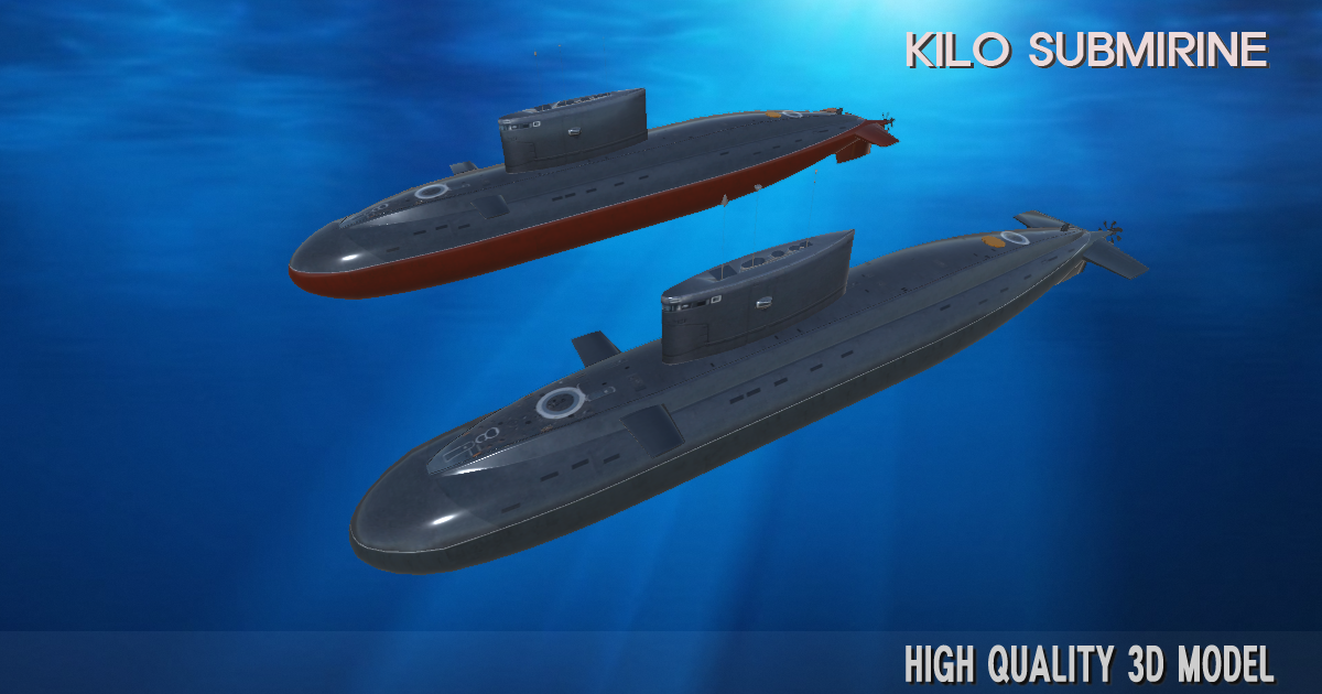3D Russian Submarine | 3D Sea | Unity Asset Store