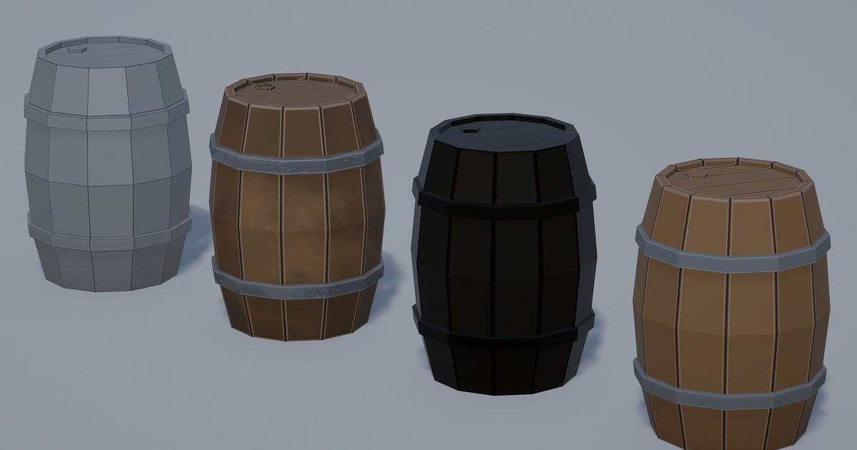 Wooden Barrel | 3D Props | Unity Asset Store