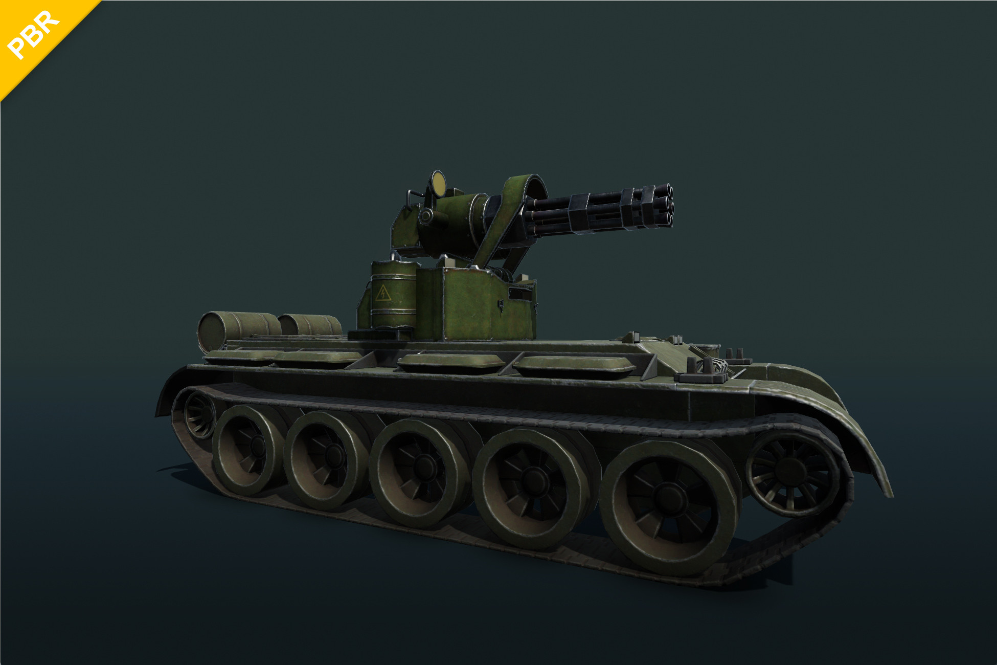 Machine Gun Tank | 3D Weapons | Unity Asset Store