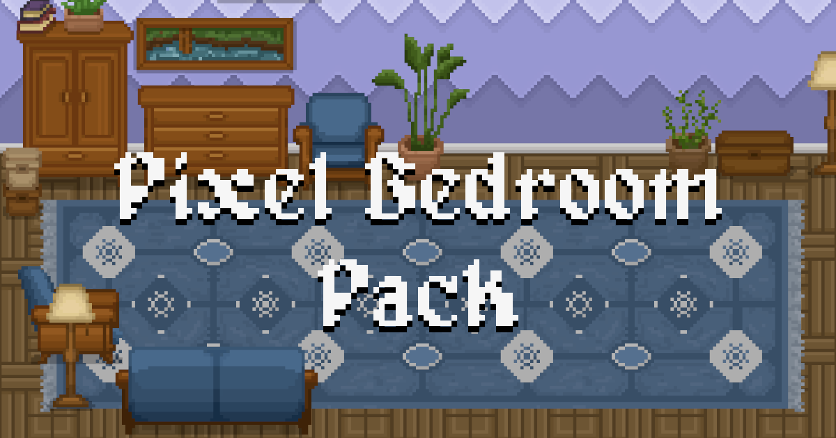 Pixel Bedroom Pack – Cozy Interior Set for 2D Games | 2D Environments ...