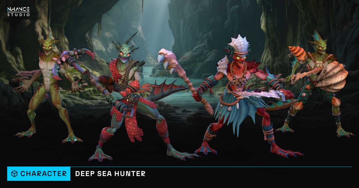 Stylized Fantasy Deep Sea Hunter | 3D キャラクター | Unity Asset Store