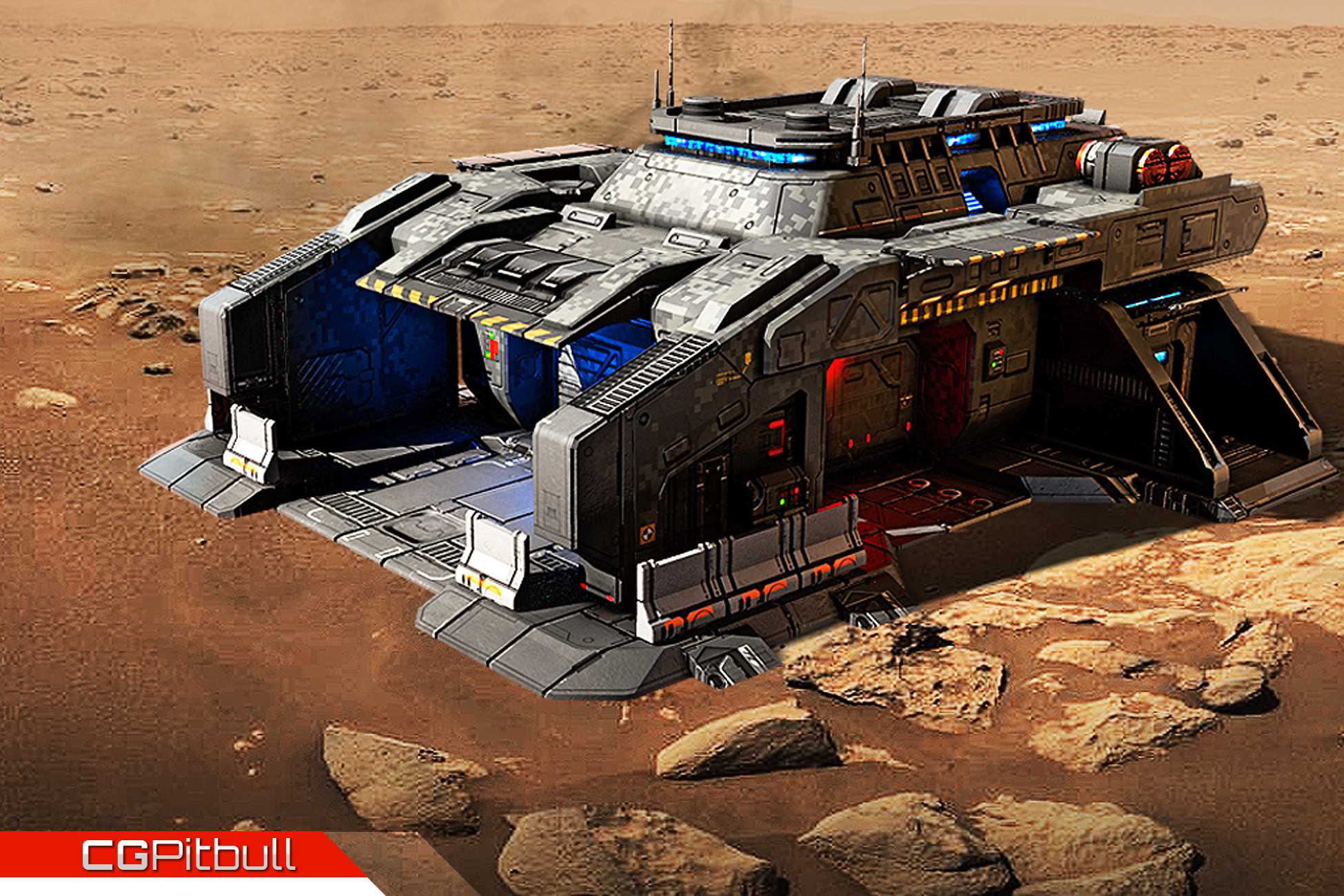 RTS.92 - Barracks | 3D Sci-Fi | Unity Asset Store