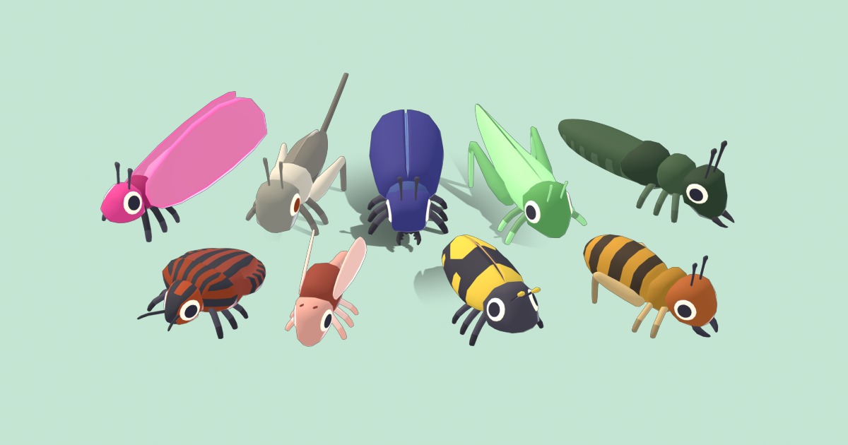 Quirky Series - Insect Animals Vol 5 | Characters | Unity Asset Store