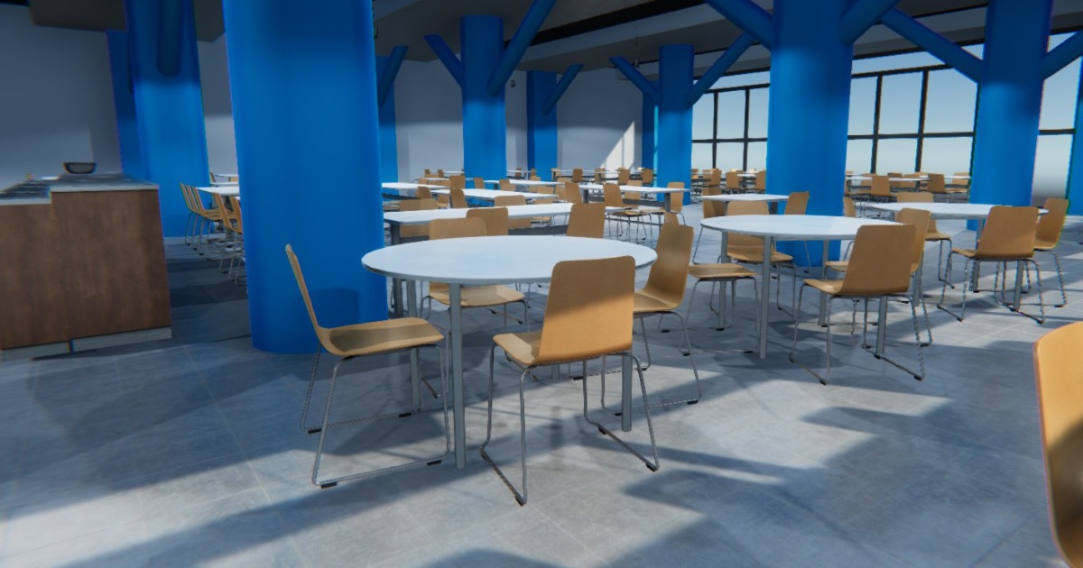 Japanese University and School Cafeteria | 3D Environments | Unity ...