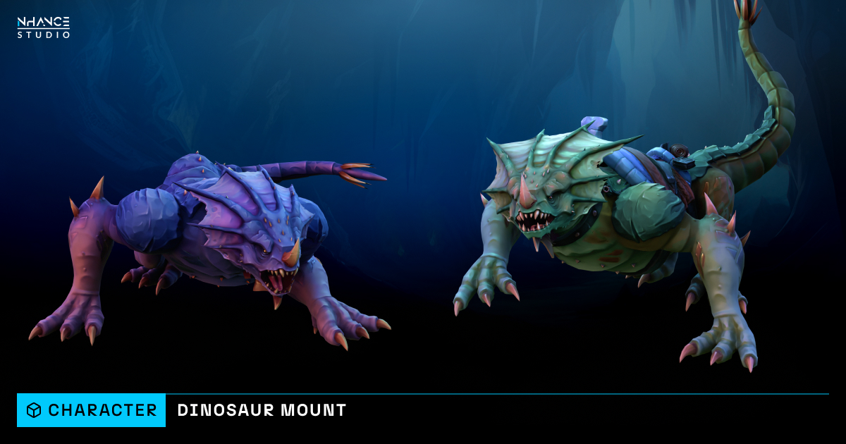 Stylized Fantasy Dinosaur Mount | 3D 動物 | Unity Asset Store