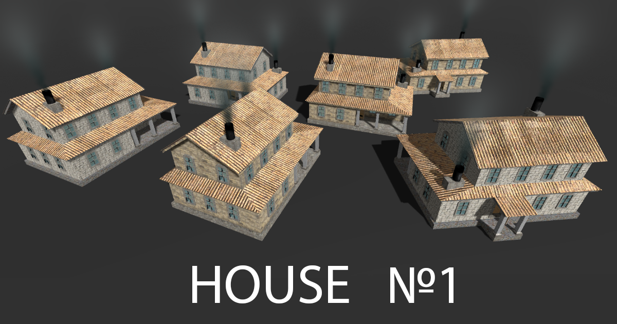 Dwelling House 1 | 3D Historic | Unity Asset Store