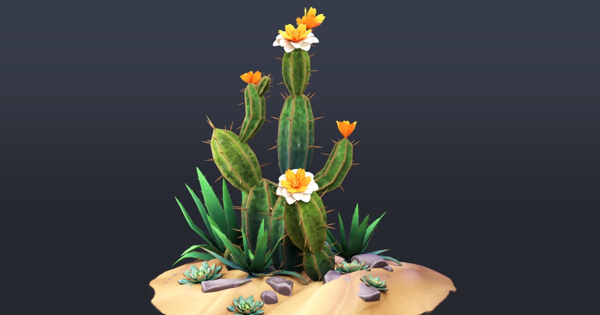 Stylized Desert Plants Pack | 3D Plants | Unity Asset Store