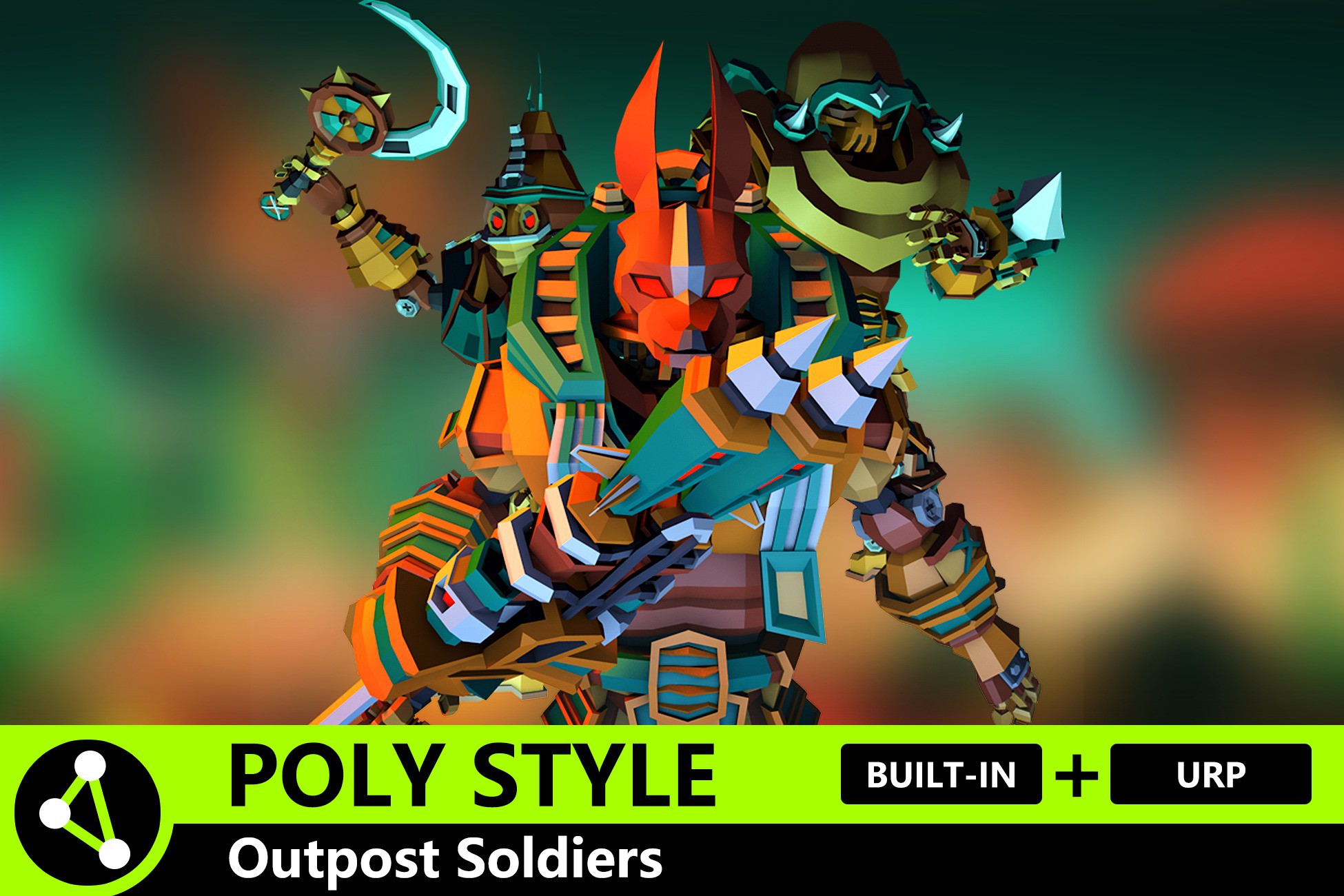 POLY STYLE - Sci-Fi Outpost Soldiers | Characters | Unity Asset Store