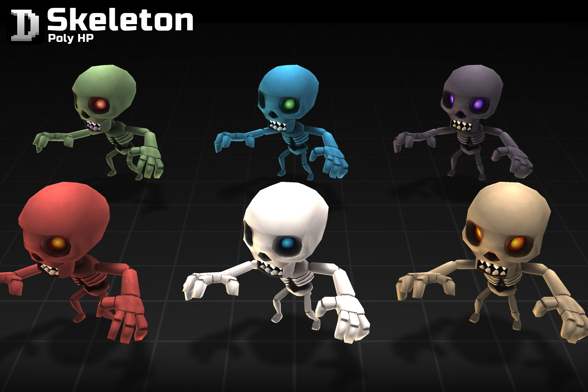Poly HP - Skeleton | 3D Creatures | Unity Asset Store