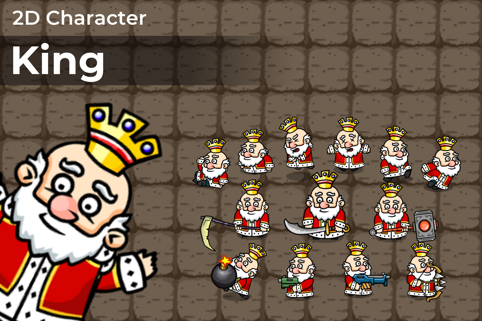 2D Character - King | 2D Characters | Unity Asset Store