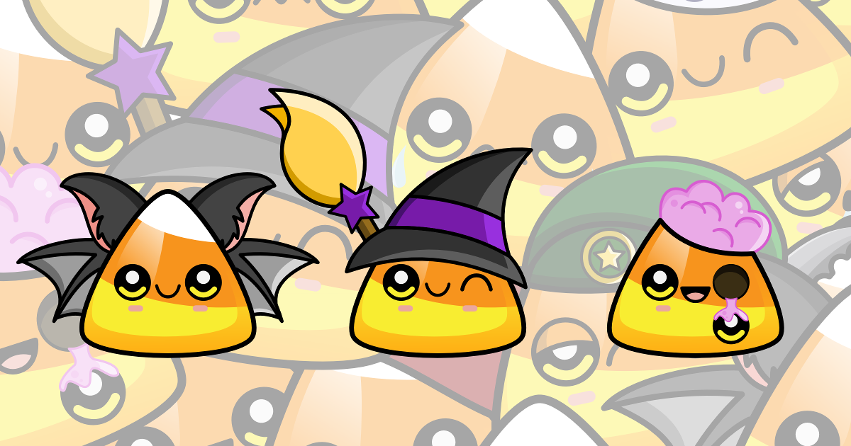 Halloween - Emoji Emotion Faces Candy Corn | 2D Characters | Unity ...