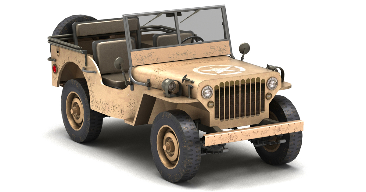 Military Jeep Car | 3D Land | Unity Asset Store
