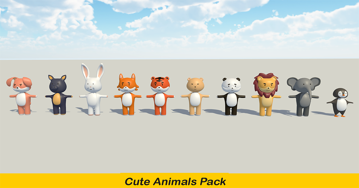 Pack of Cute Animals | 3D Animals | Unity Asset Store