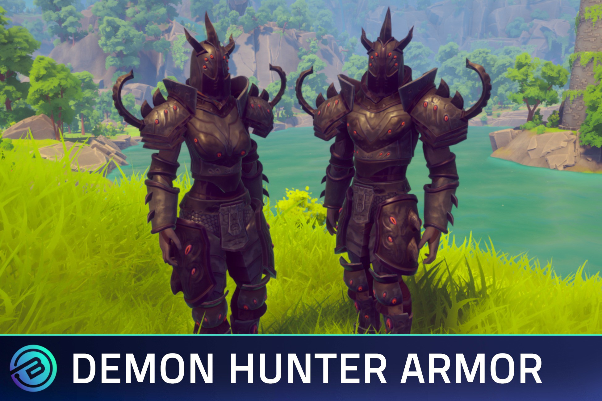 Demon Hunter Armor Set - Stylized RPG | Characters | Unity Asset Store