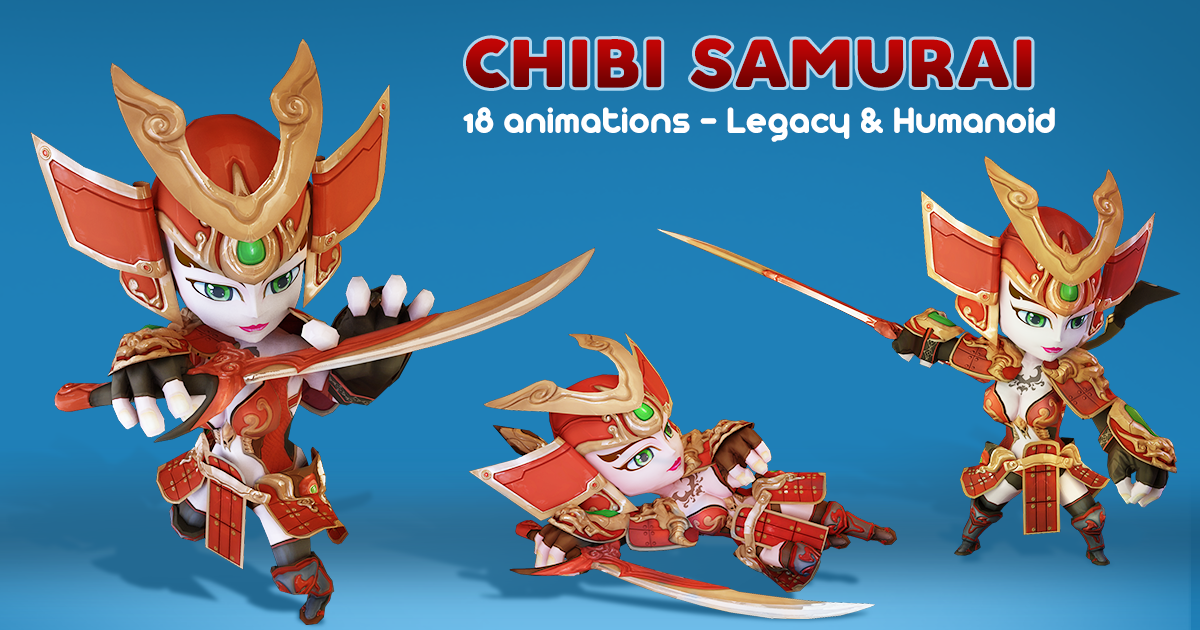 Chibi Samurai | 3D Characters | Unity Asset Store